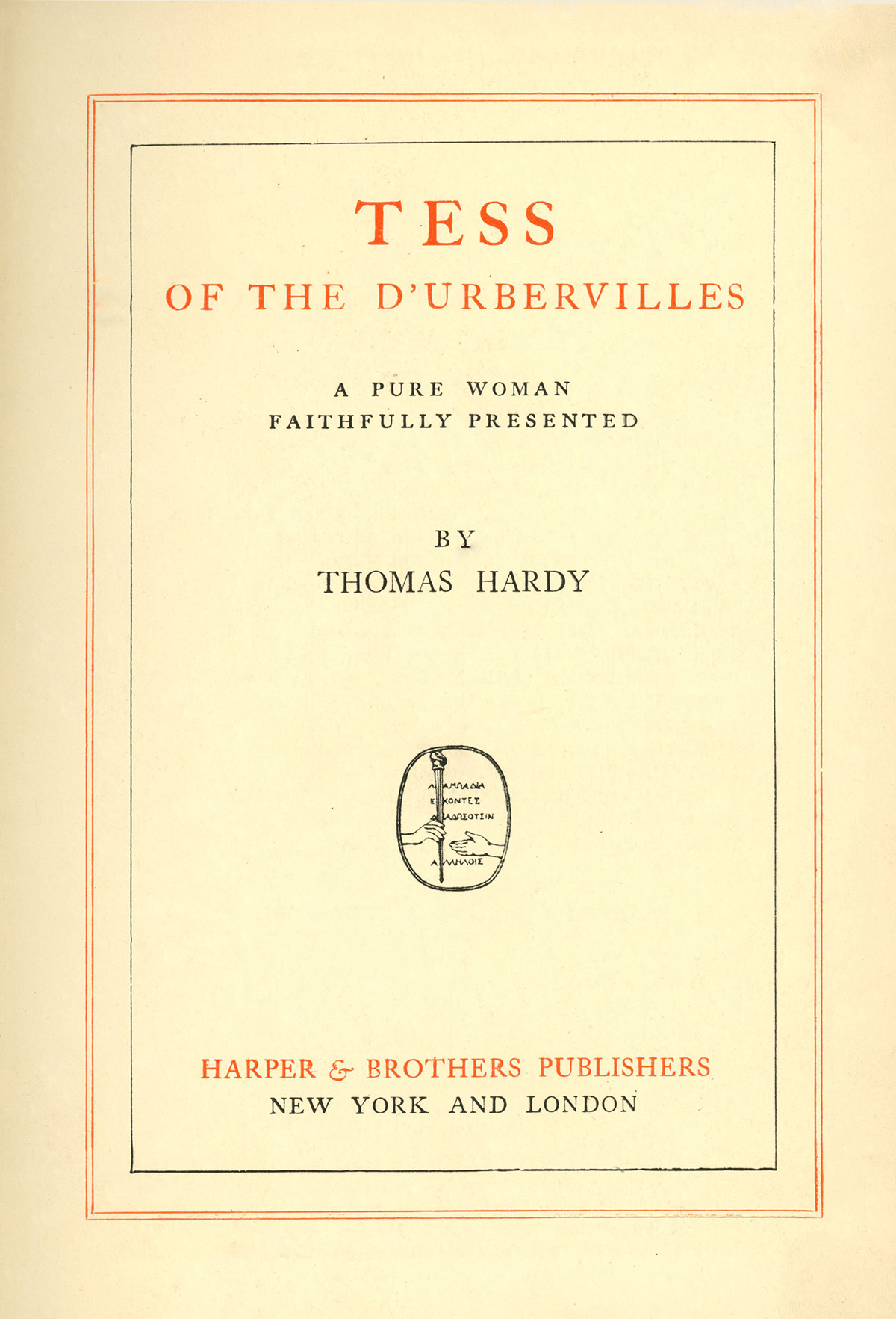 Tess of the d’Urbervilles – HarperCollins Publishers